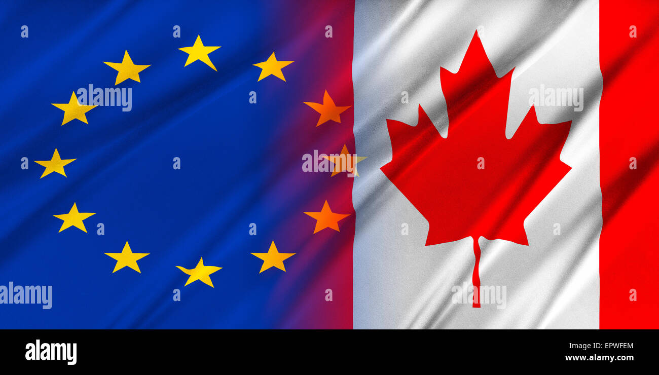 Canada european union flag hi-res stock photography and images - Alamy