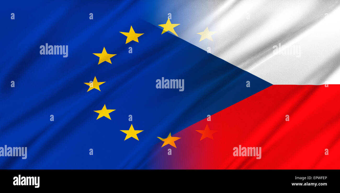 National flag czech republic waving hi-res stock photography and images ...