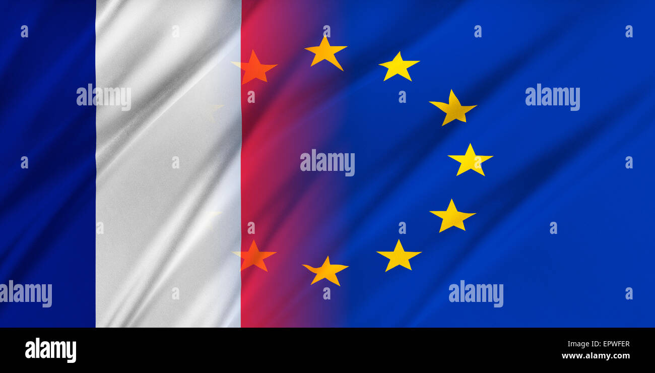 Eu and france flag hi-res stock photography and images - Alamy