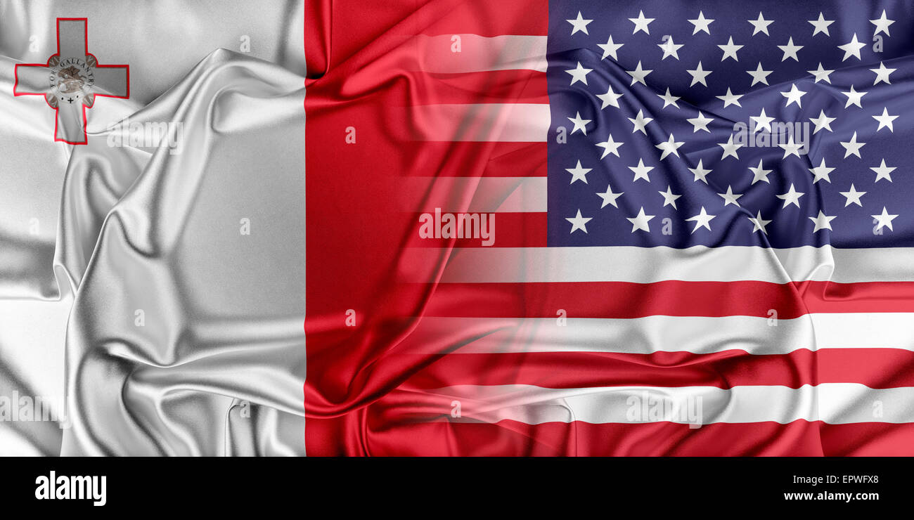Malta united states flag hi-res stock photography and images - Alamy