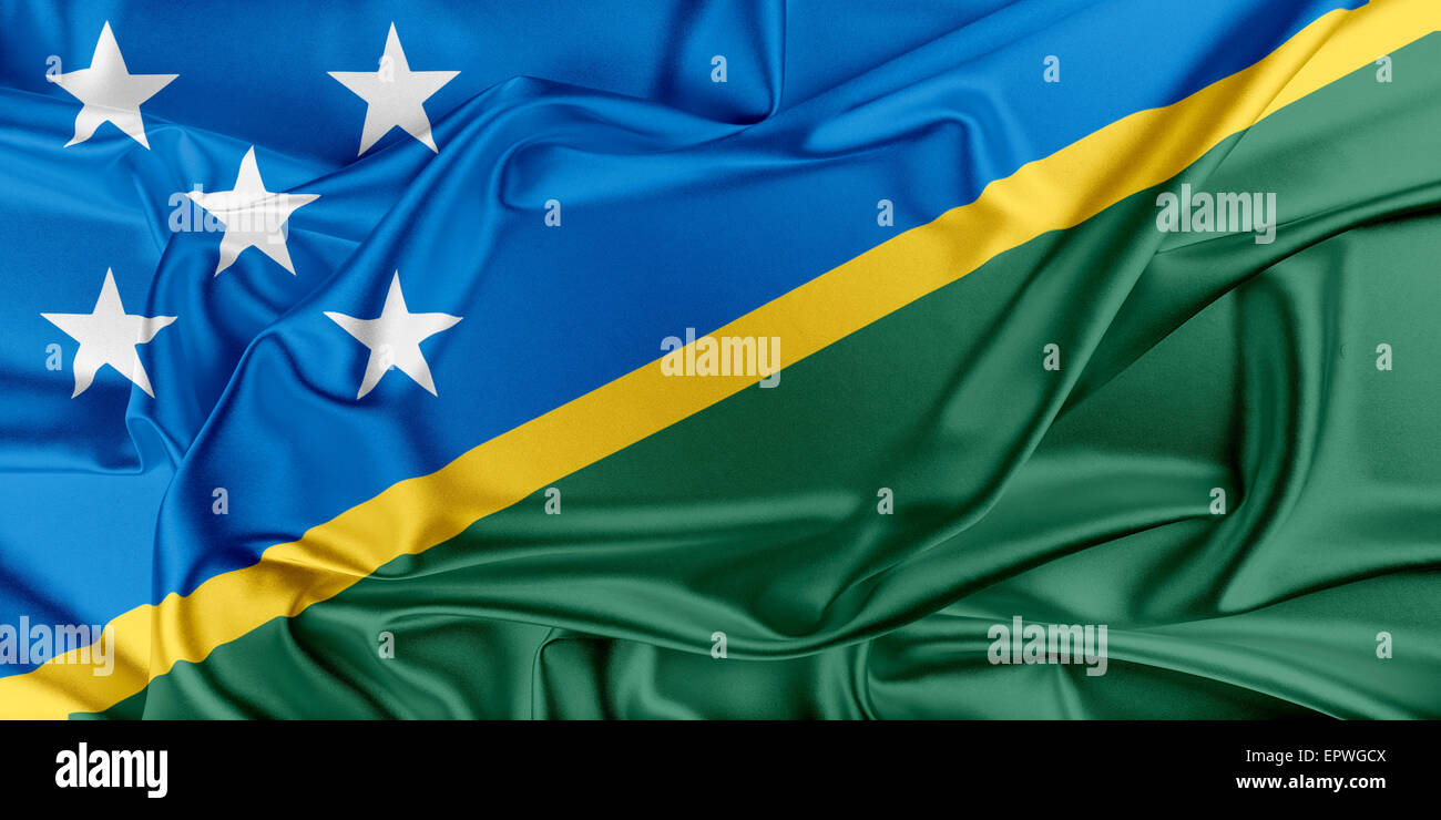 Flag of Solomon Islands Stock Photo - Alamy