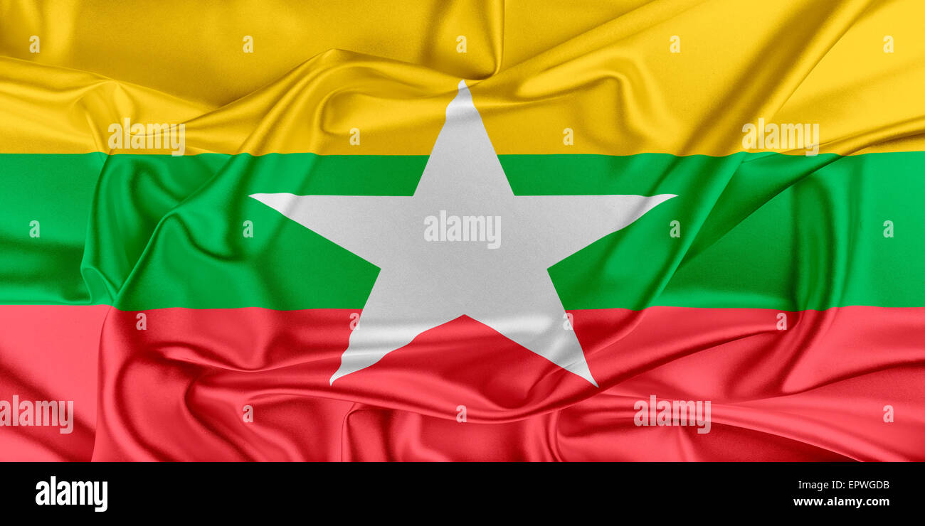 Union of burma flag hi-res stock photography and images - Alamy