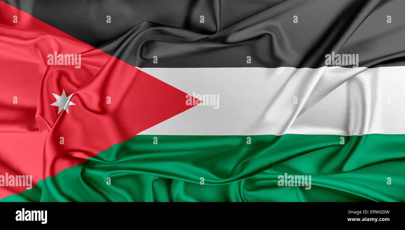 Flag of Jordan Stock Photo - Alamy
