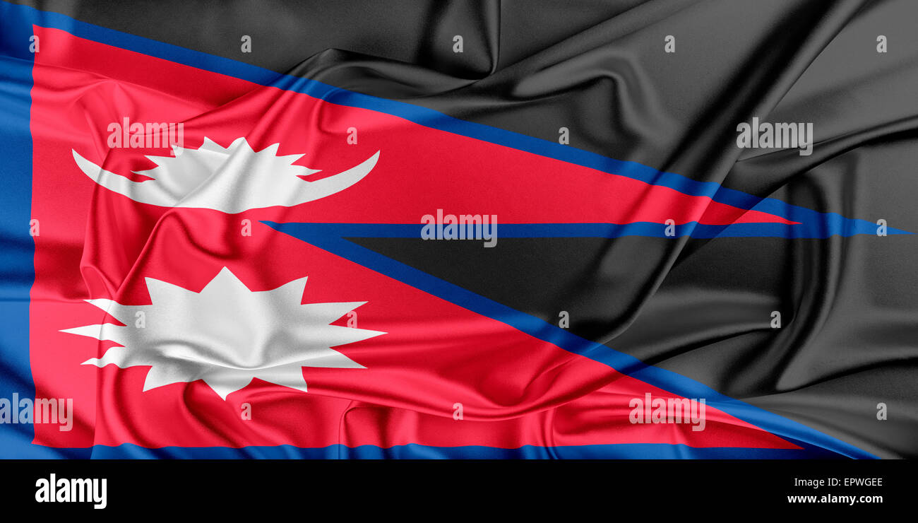 Flag of Nepal Stock Photo - Alamy