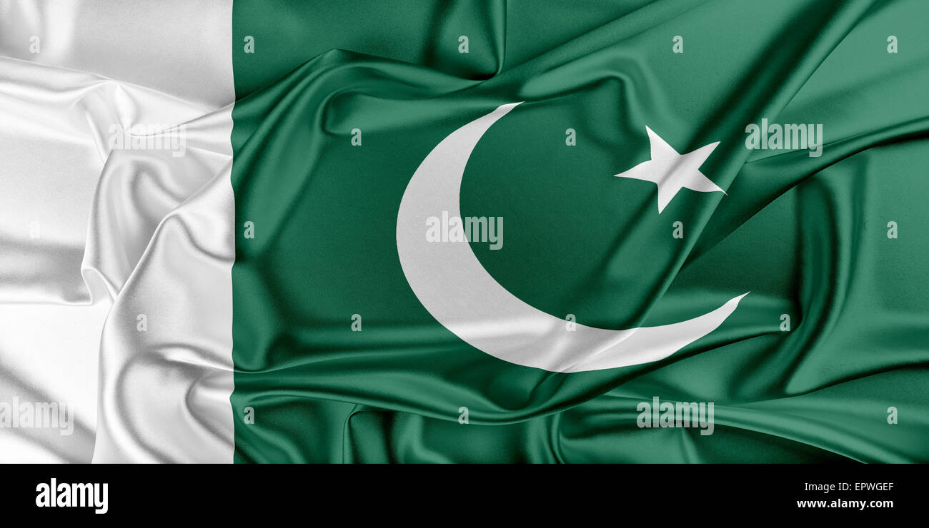 Pakistan flag flying hi-res stock photography and images - Alamy