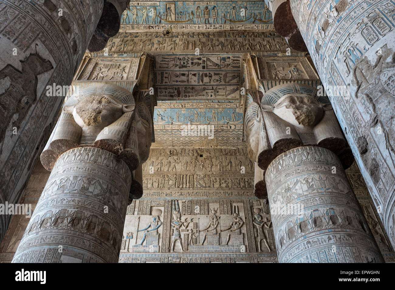 Temple of dendera ceiling hi-res stock photography and images - Alamy