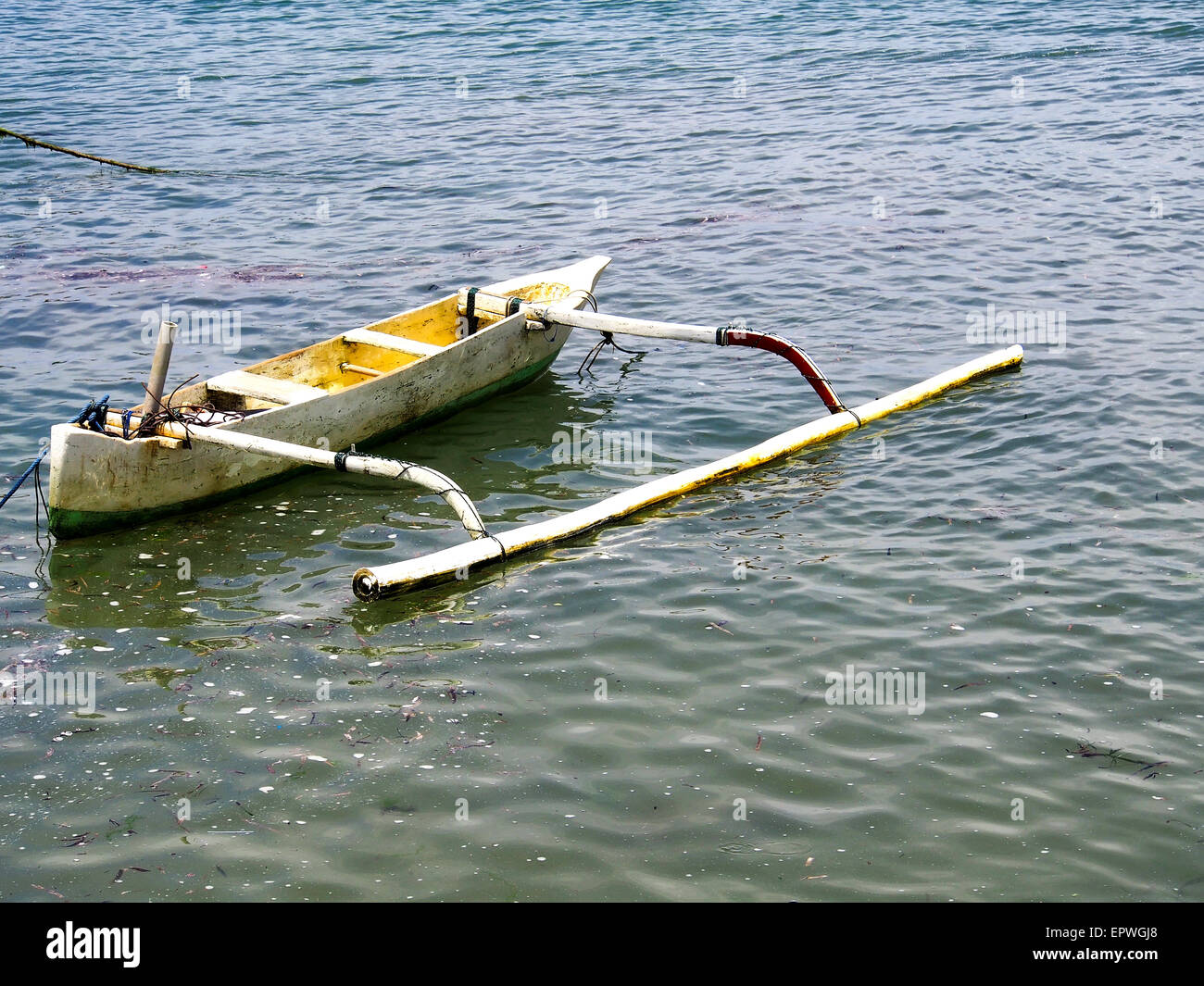 Bali Indonesia. Local transportation on the warm waters of the island ...