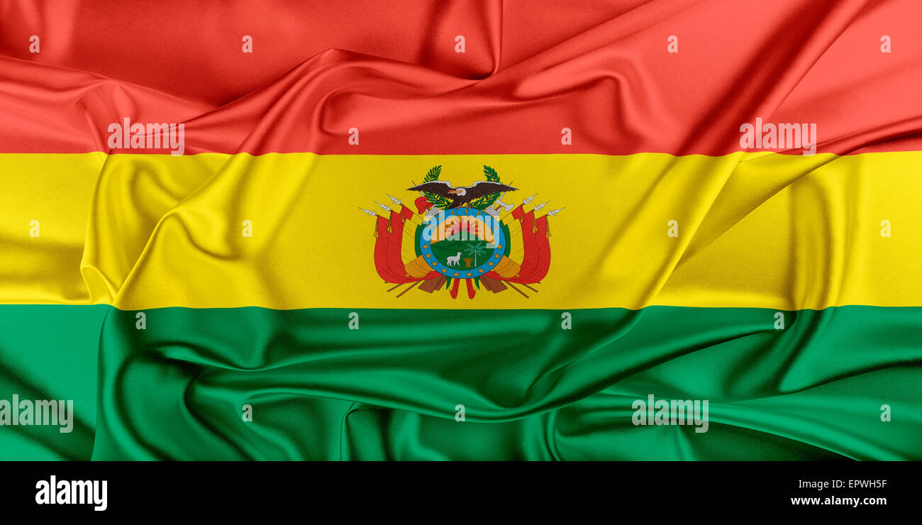Flag of Bolivia Stock Photo - Alamy