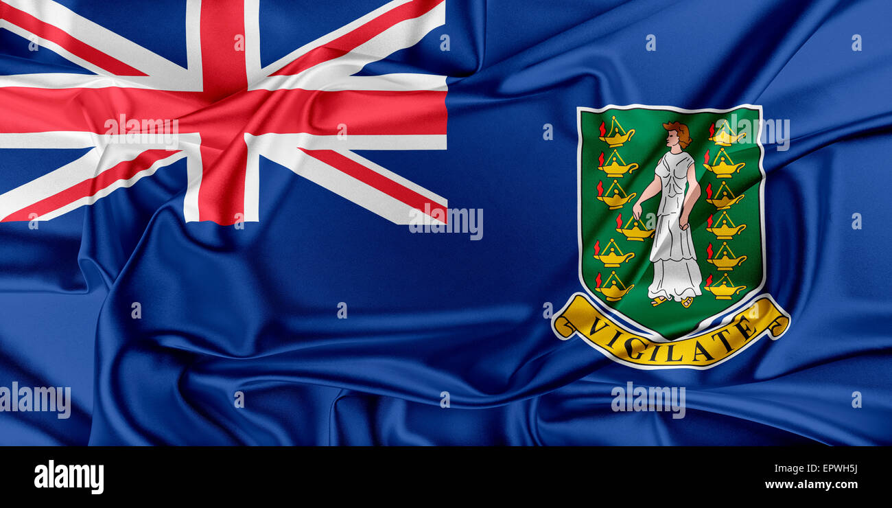 Virgin islands flag in wind hi-res stock photography and images - Alamy