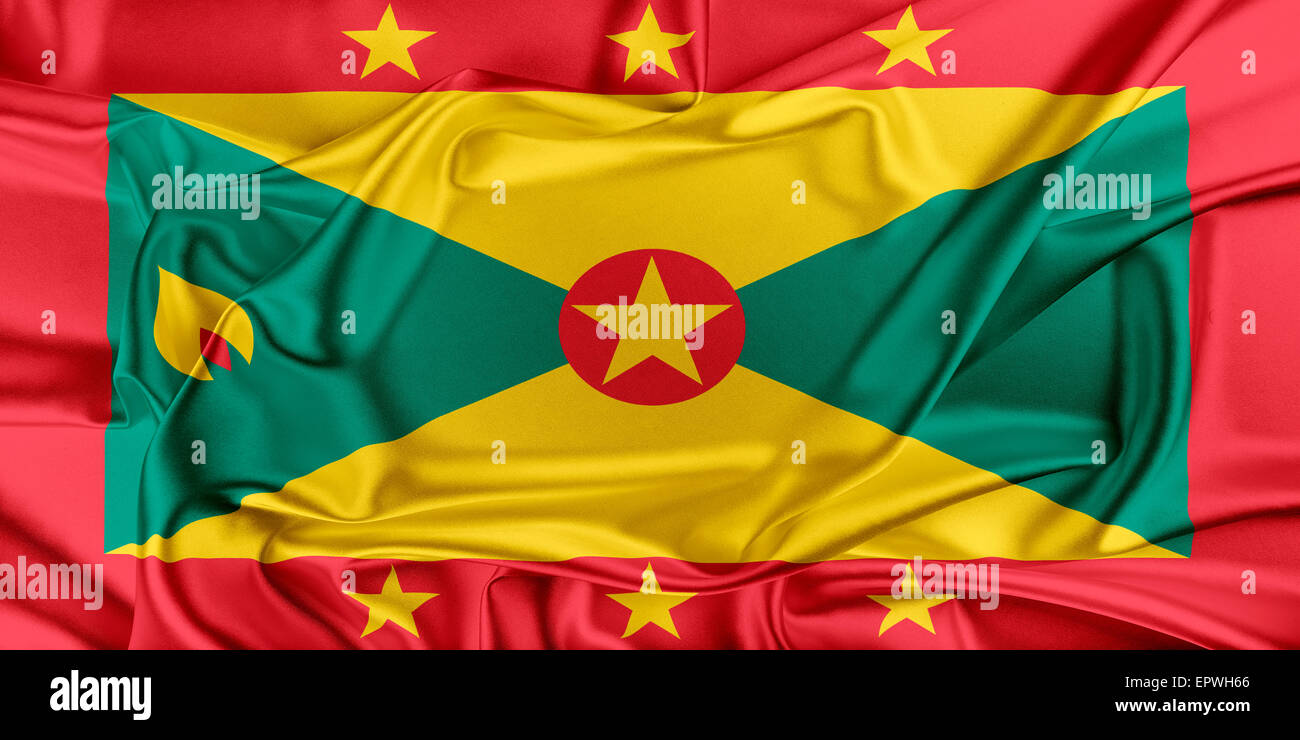 Flag of Grenada Stock Photo - Alamy