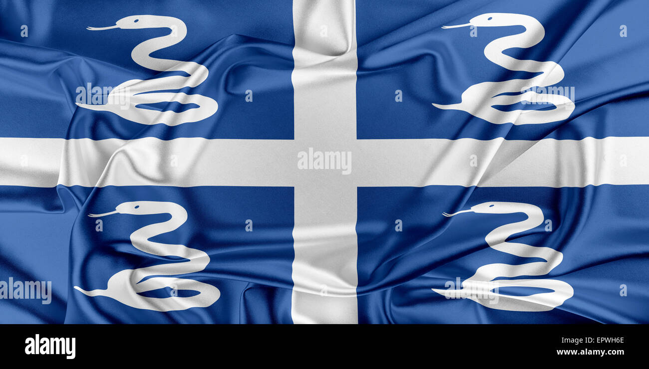 Flag of Martinique Stock Photo - Alamy