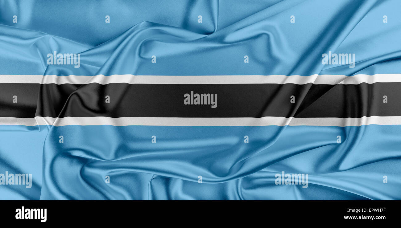 Flag of Botswana Stock Photo - Alamy