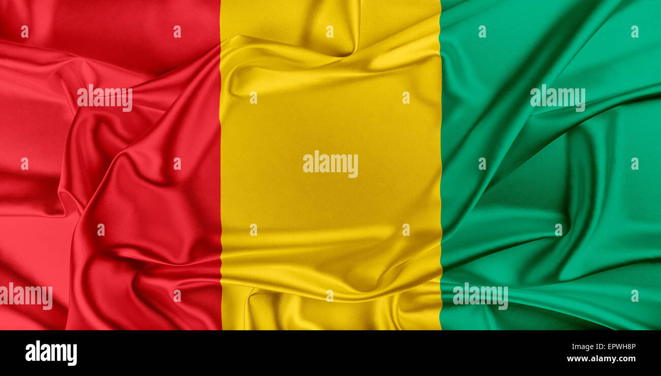 Flag of Guinea Stock Photo - Alamy
