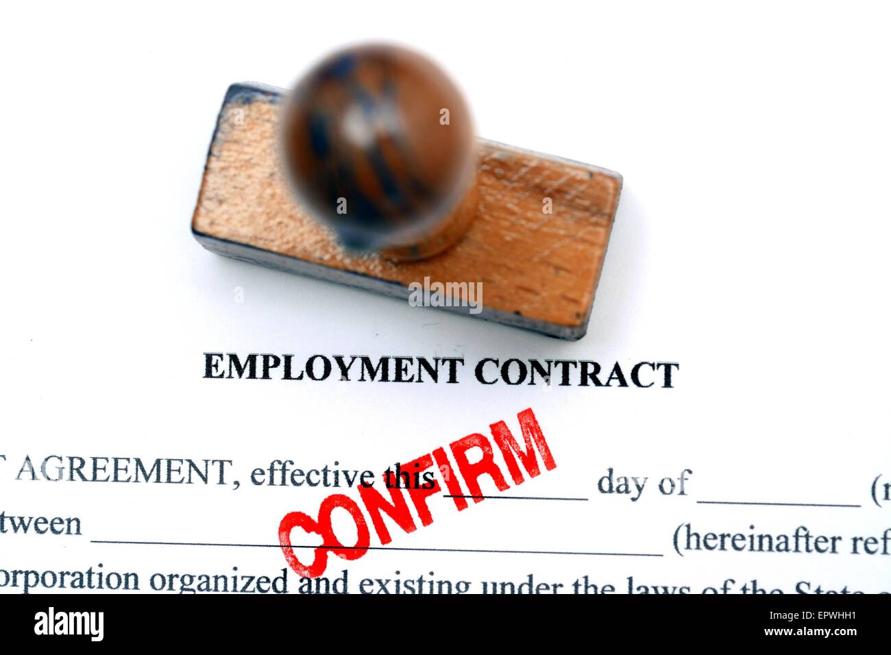 Labor contract form hi-res stock photography and images - Alamy
