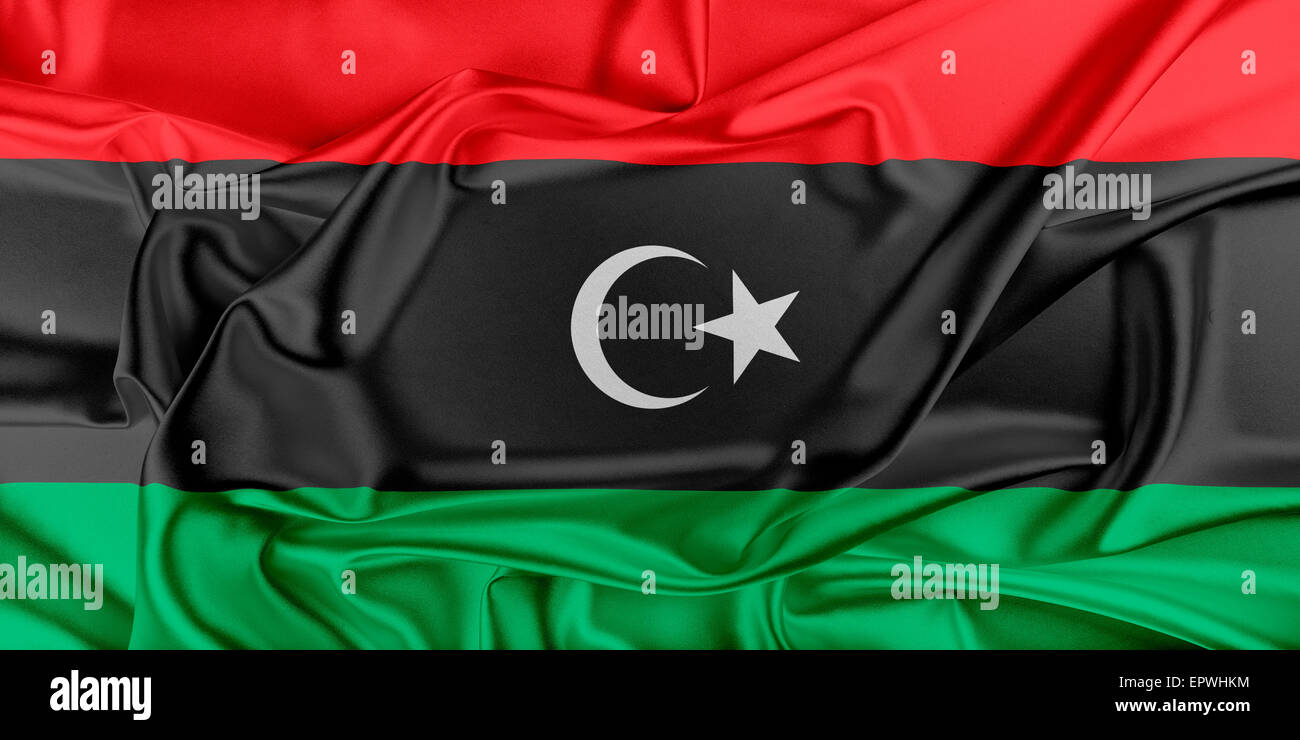 New libya flag hi-res stock photography and images - Alamy