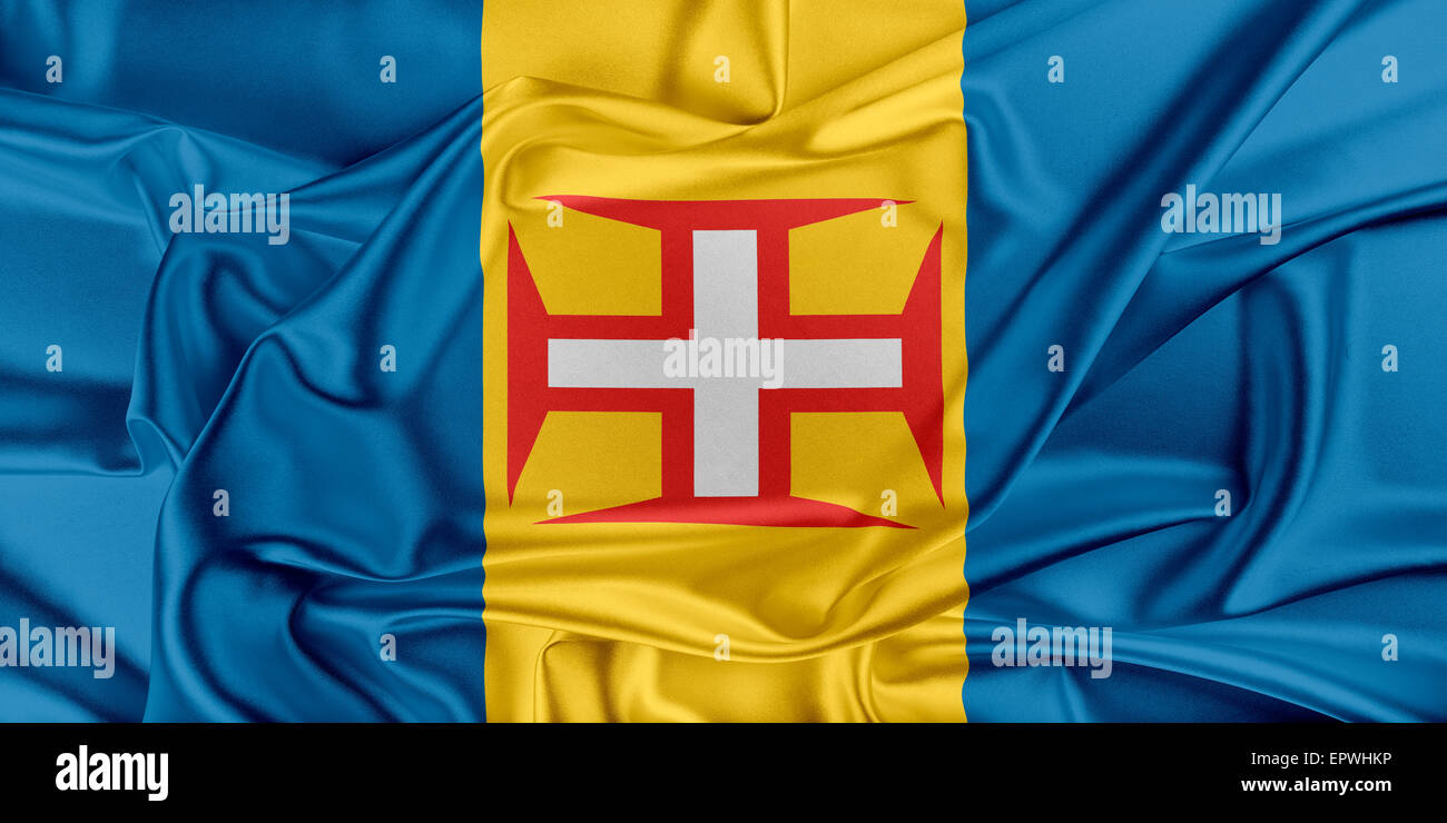 Flag of Madeira Stock Photo - Alamy