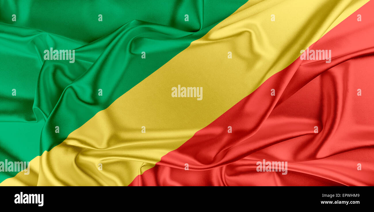 Congo republic national flag hi-res stock photography and images - Alamy
