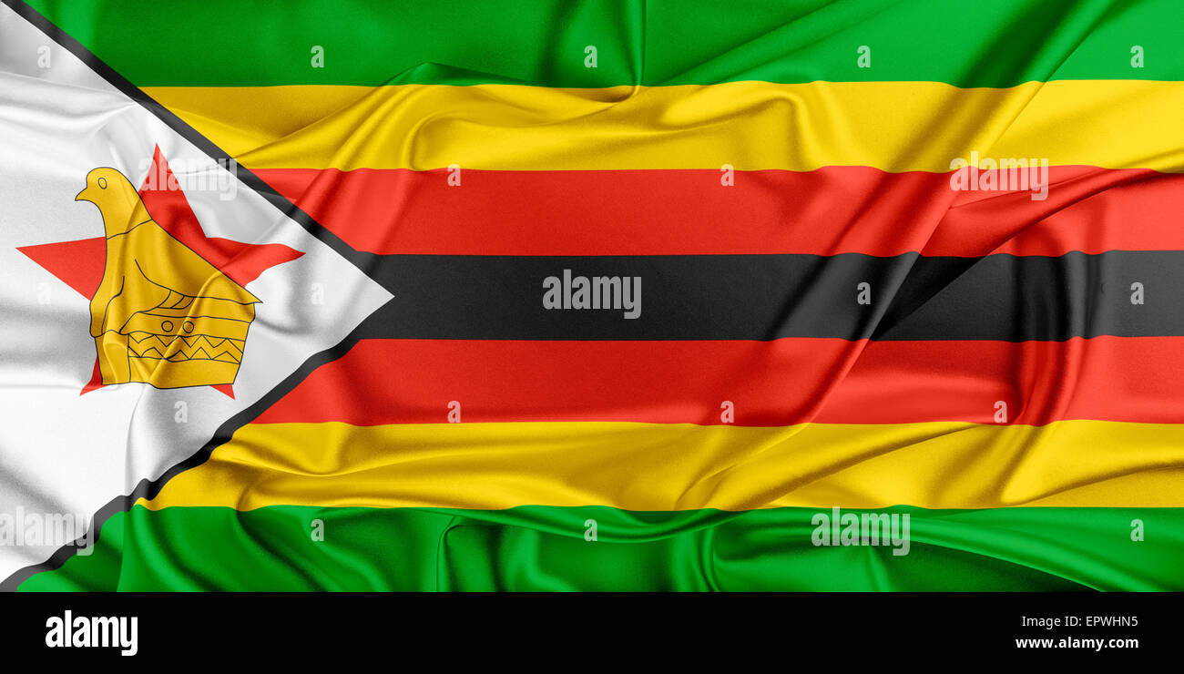 Flag of Zimbabwe Stock Photo - Alamy