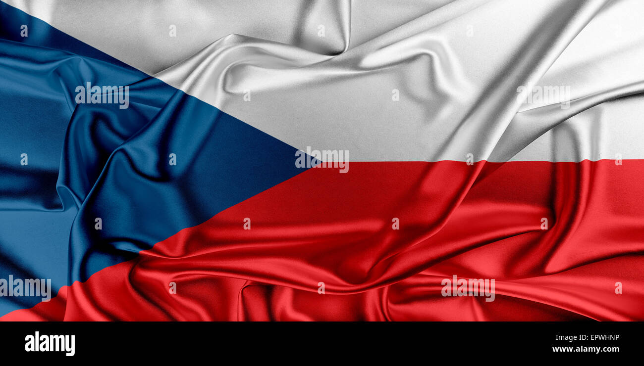 Flag of Czech Republic Stock Photo - Alamy