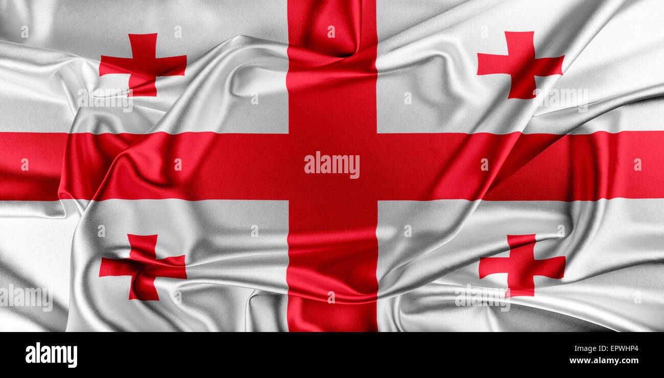 Flag of Georgia Stock Photo - Alamy