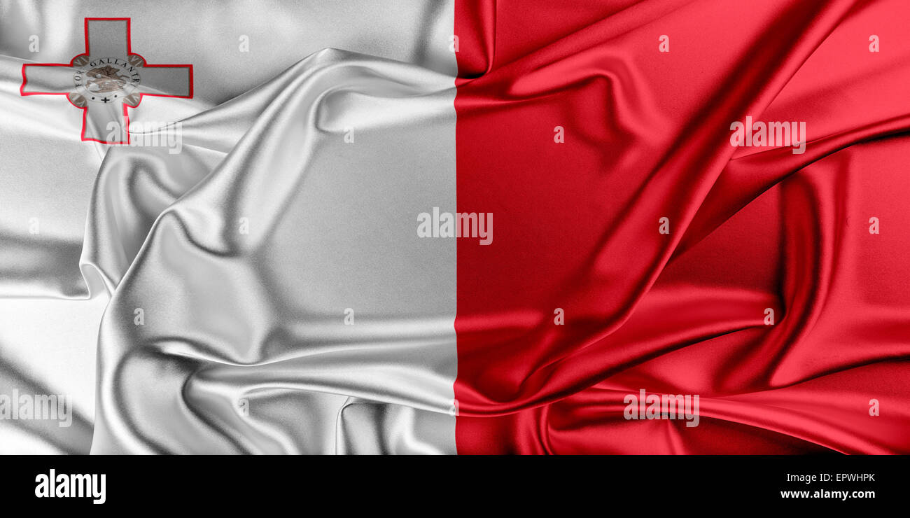 Flag of Malta Stock Photo - Alamy