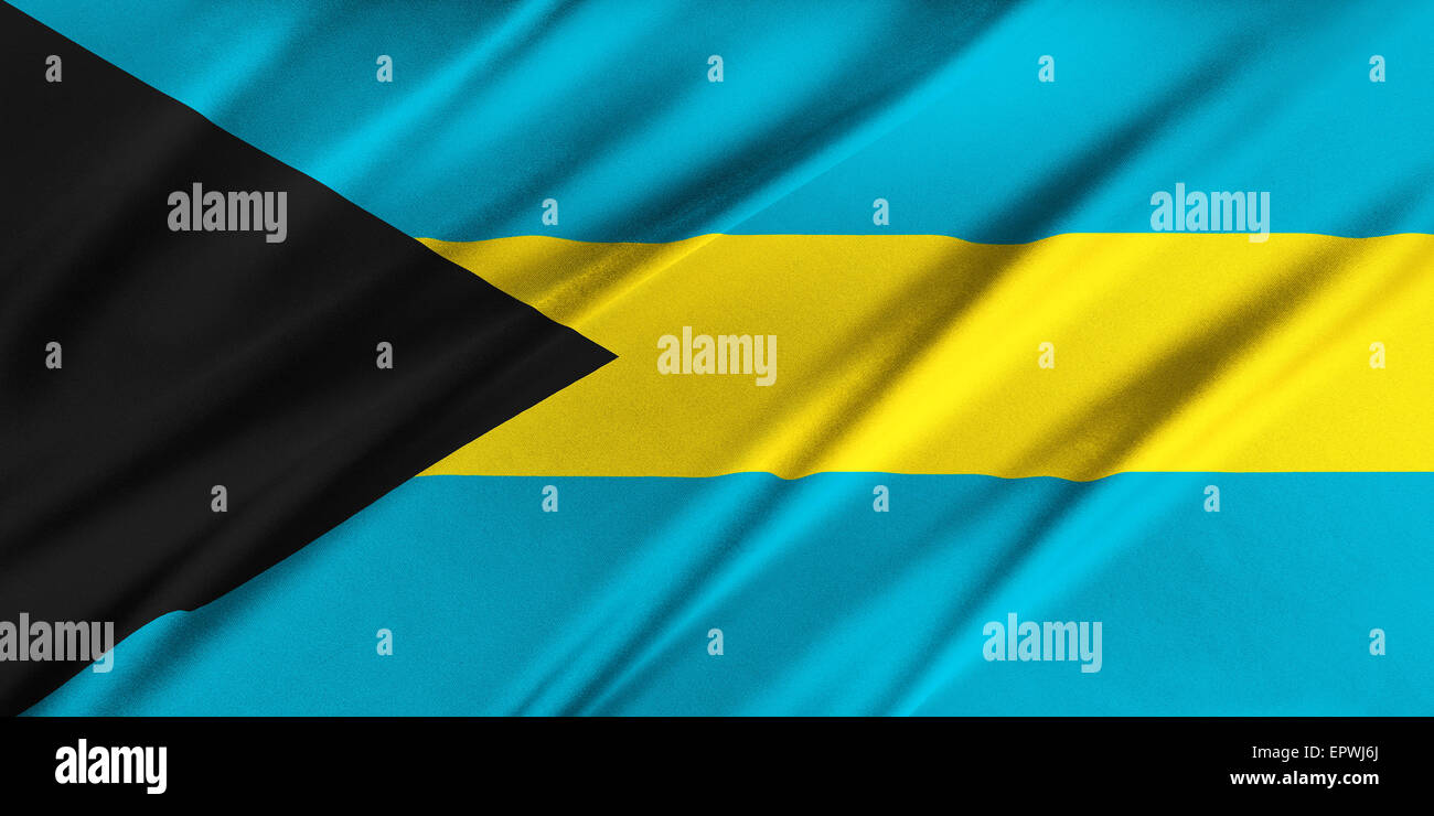 Flag of Bahamas Stock Photo - Alamy