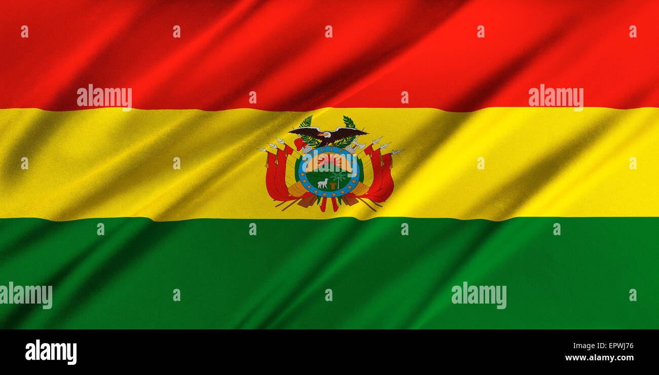 Flag of Bolivia Stock Photo - Alamy