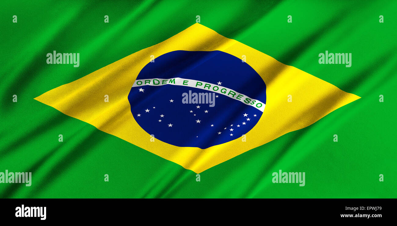 Flag of Brazil Stock Photo - Alamy