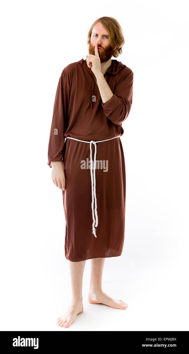 Man beard finger lips Cut Out Stock Images & Pictures - Alamy