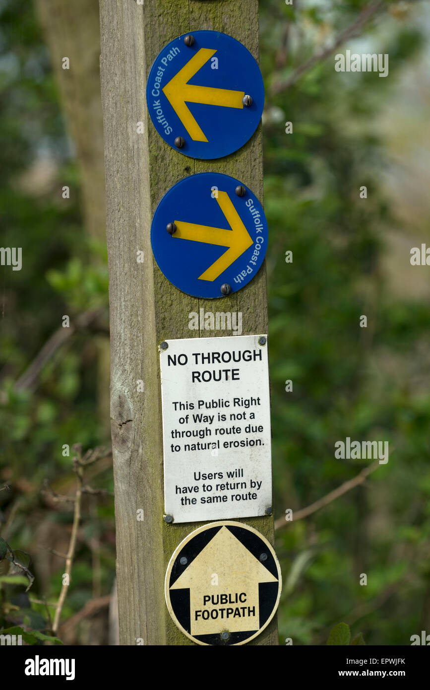 Coastal path signs hi-res stock photography and images - Alamy