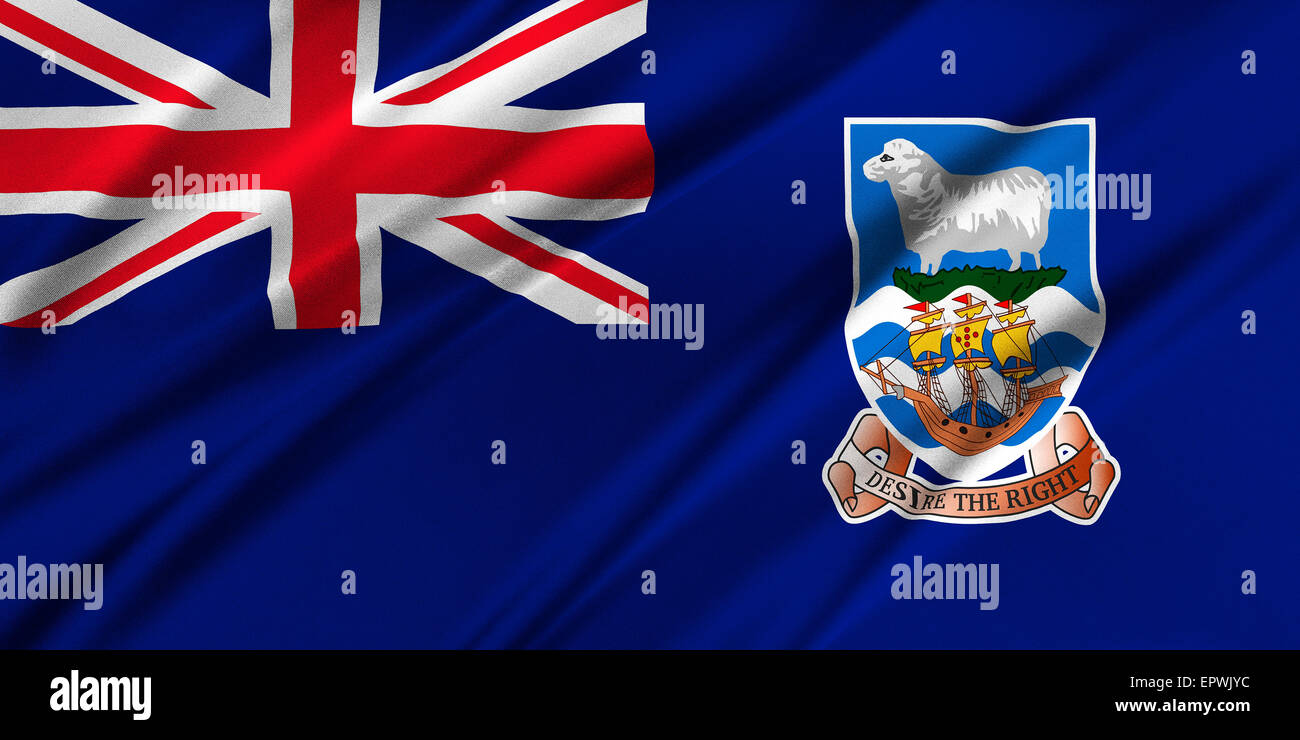 Flag of Falkland Islands Stock Photo - Alamy
