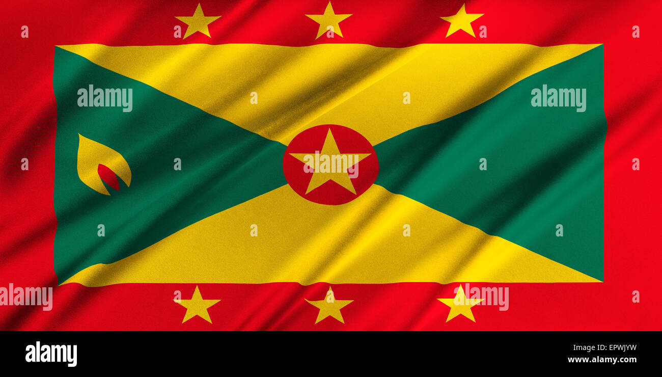 Flag of Grenada Stock Photo - Alamy
