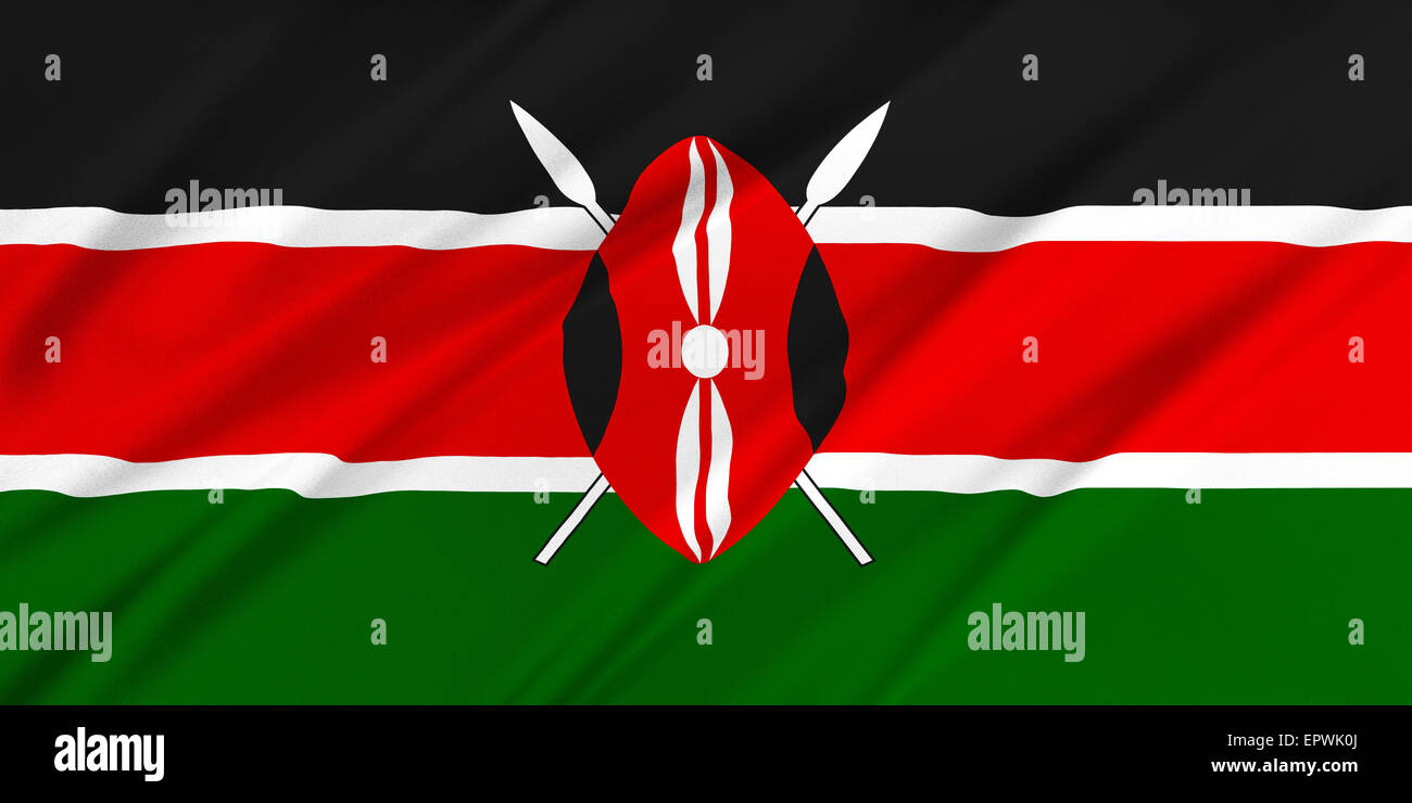 Flag of Kenya Stock Photo - Alamy