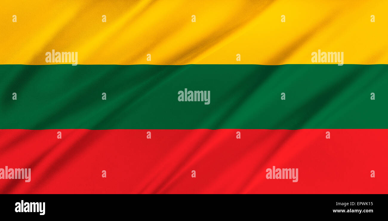 Flag of Lithuania Stock Photo - Alamy