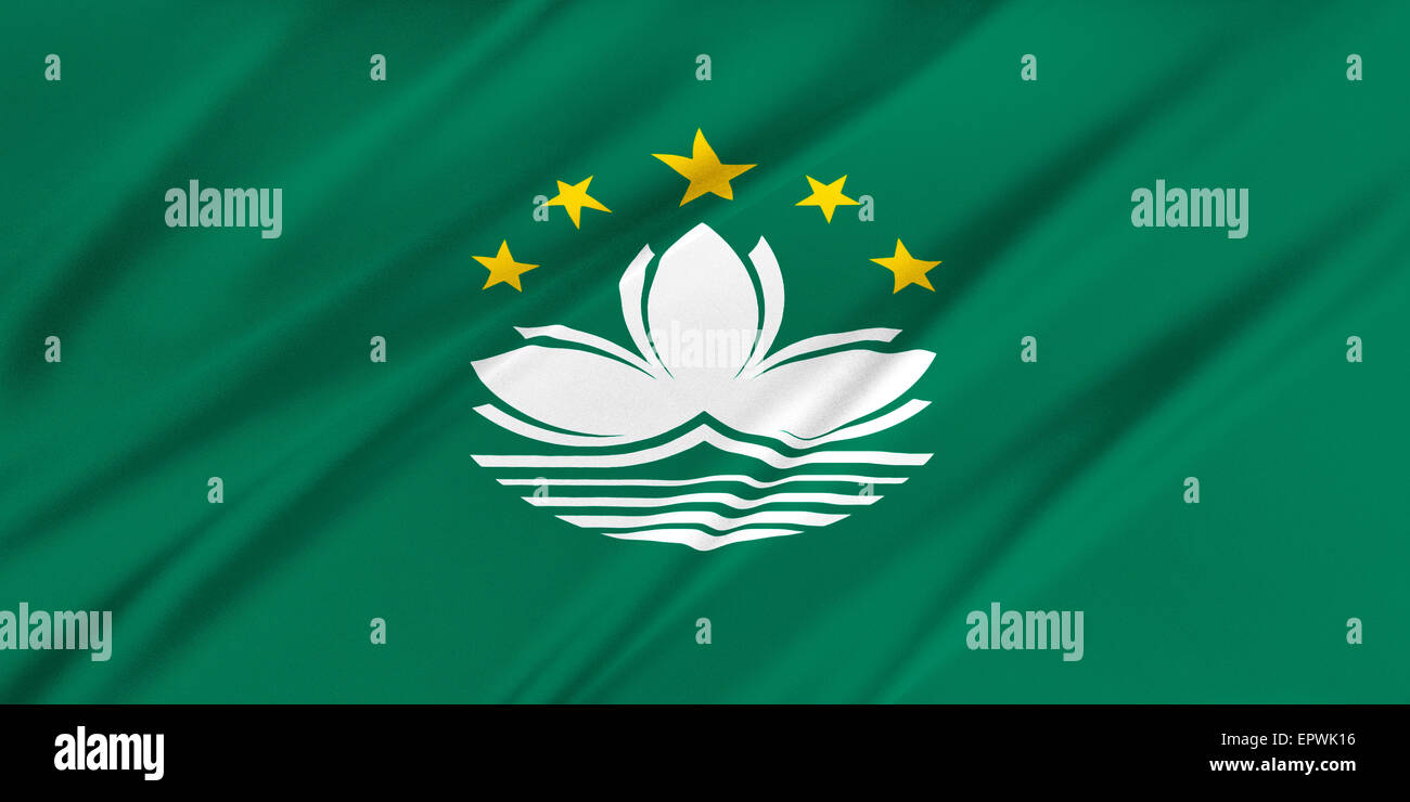 Flag of Macau Stock Photo - Alamy