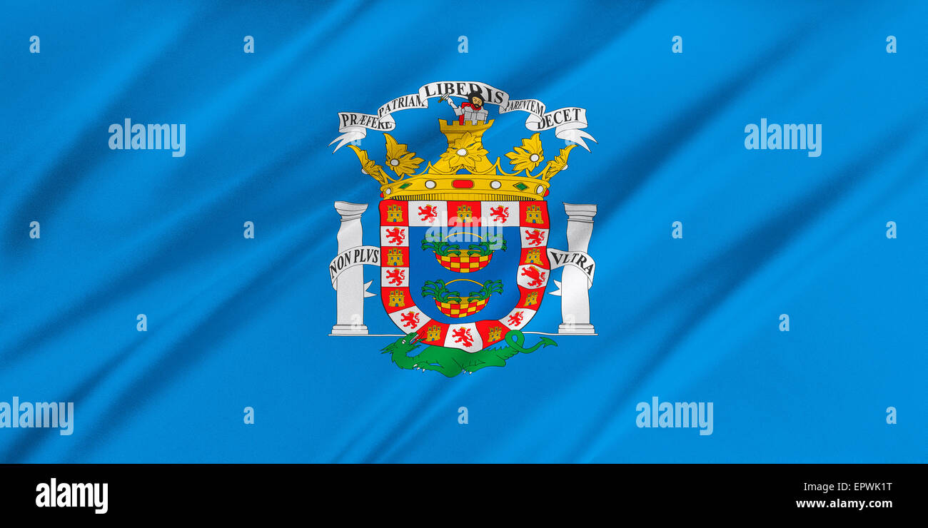 Flag of Melilla Stock Photo - Alamy