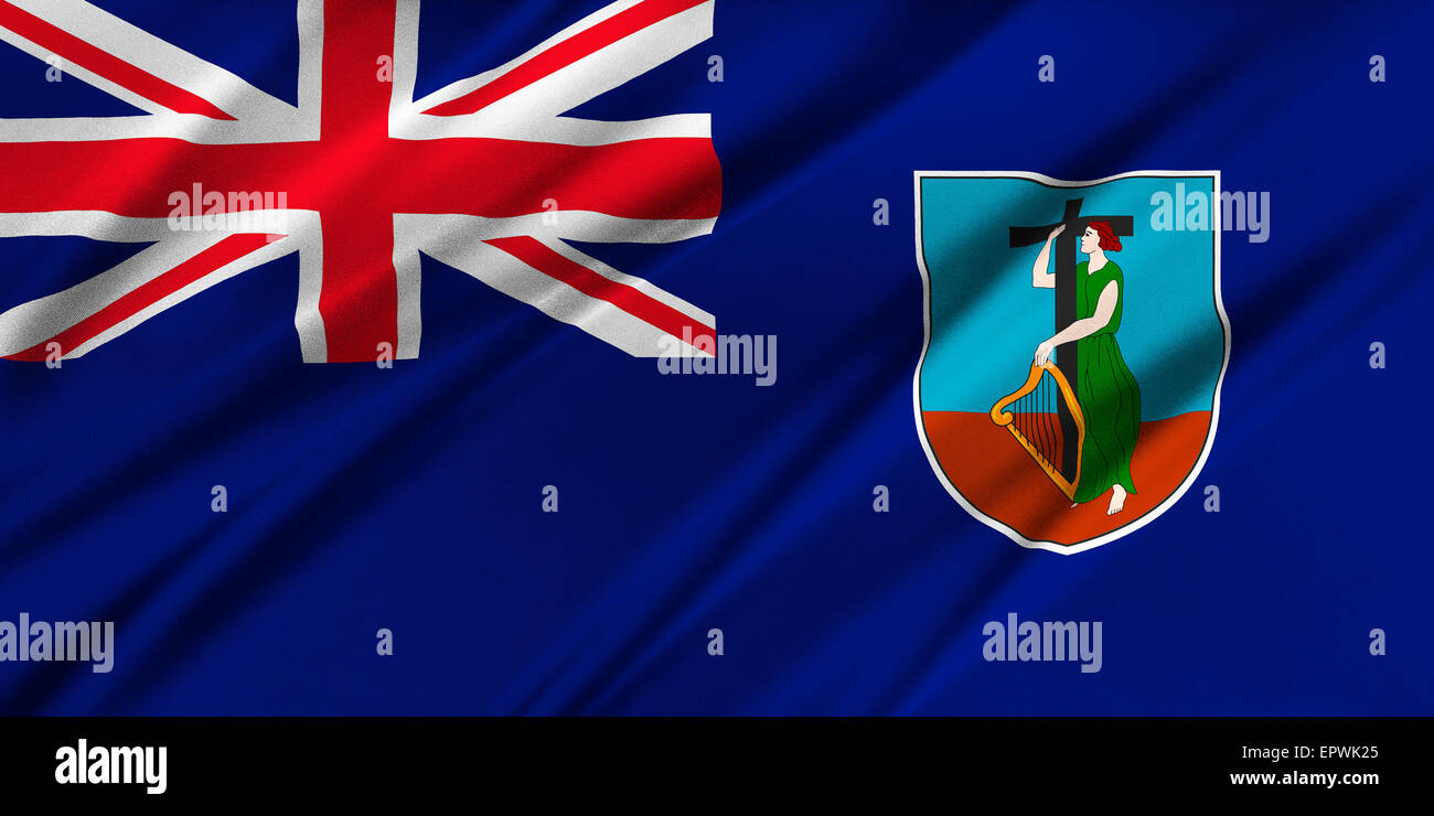 Flag of Montserrat Stock Photo - Alamy