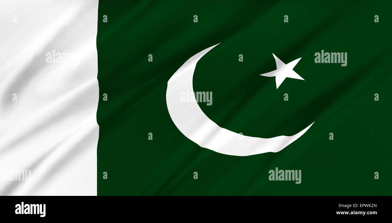Pakistan flag flying hi-res stock photography and images - Alamy