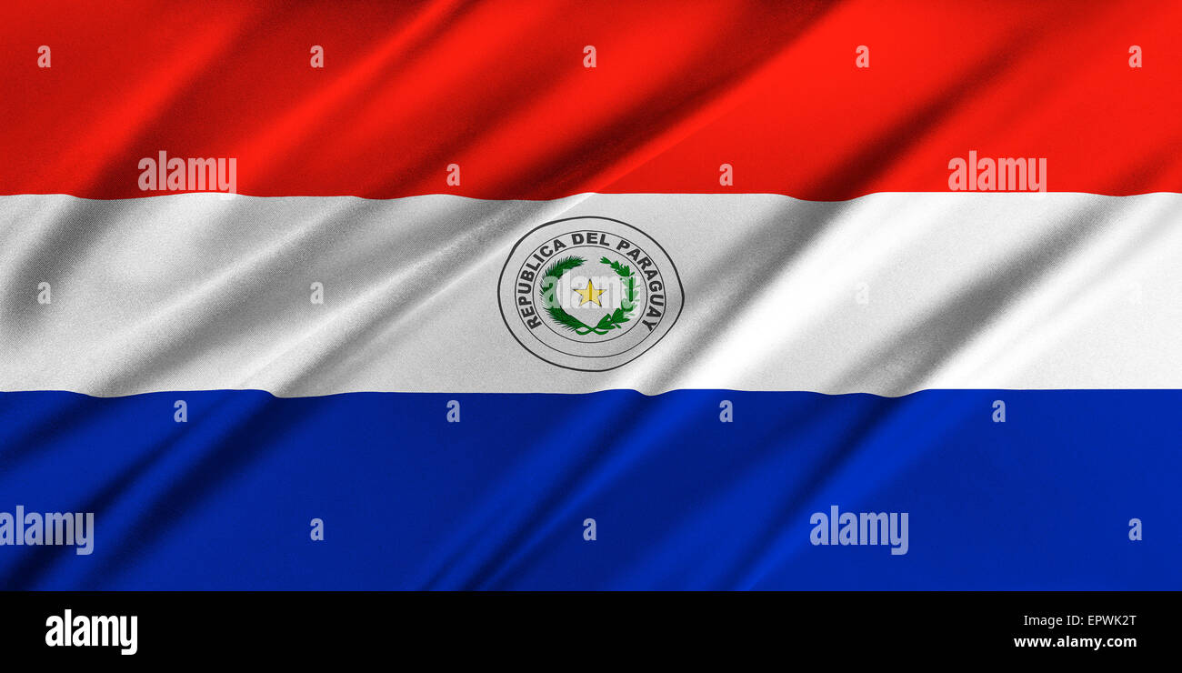 Flag of Paraguay Stock Photo - Alamy