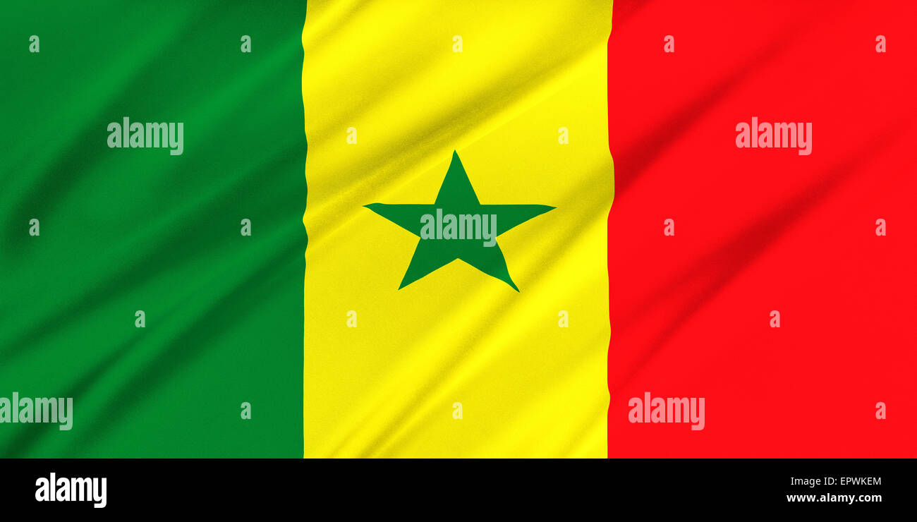 Flag of Senegal Stock Photo - Alamy