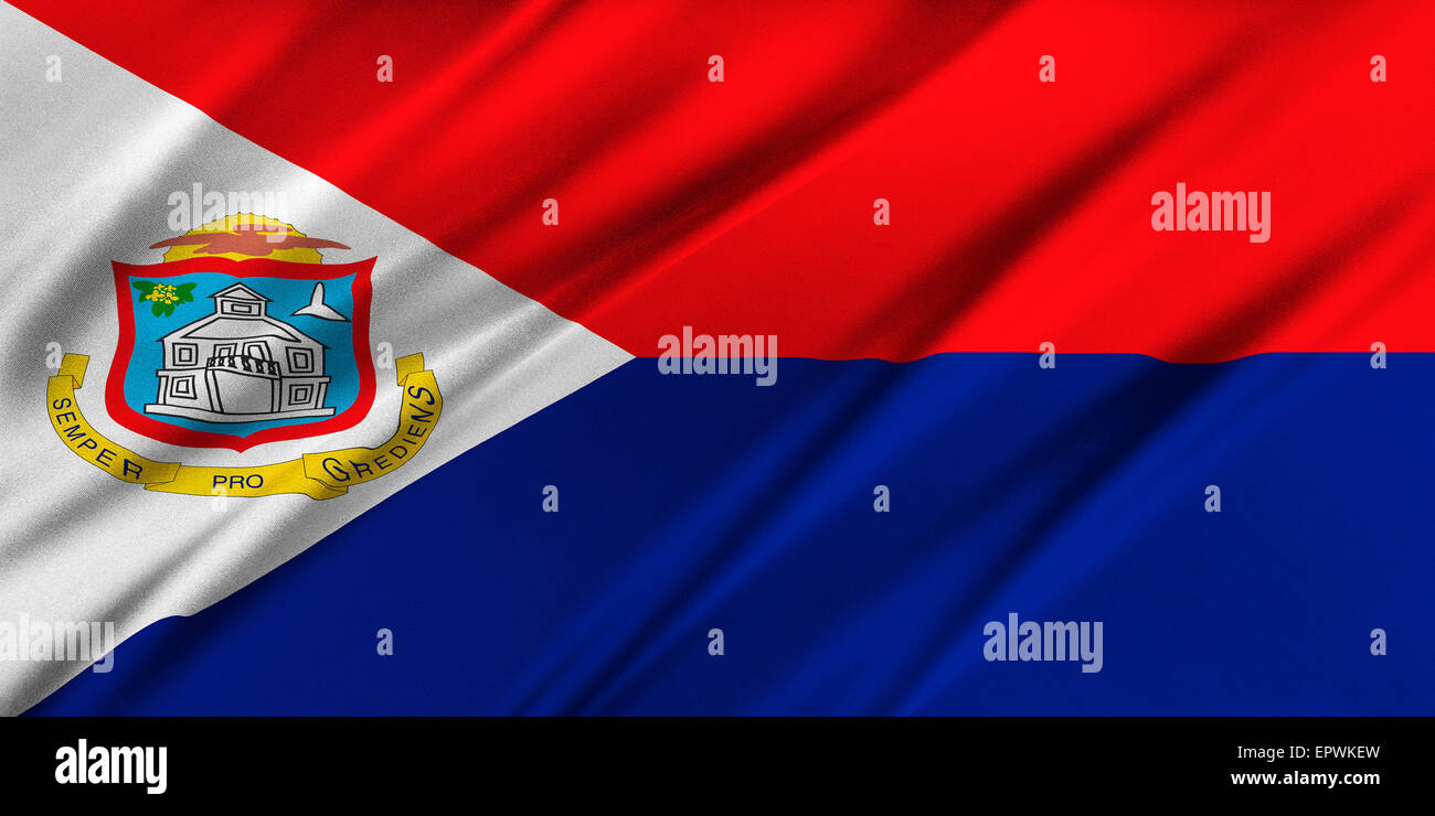 Sint maarten flag hi-res stock photography and images - Alamy