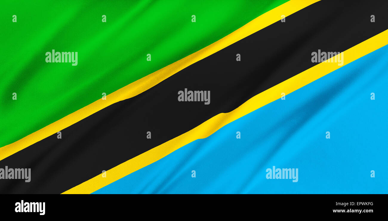 Flag of Tanzania Stock Photo - Alamy