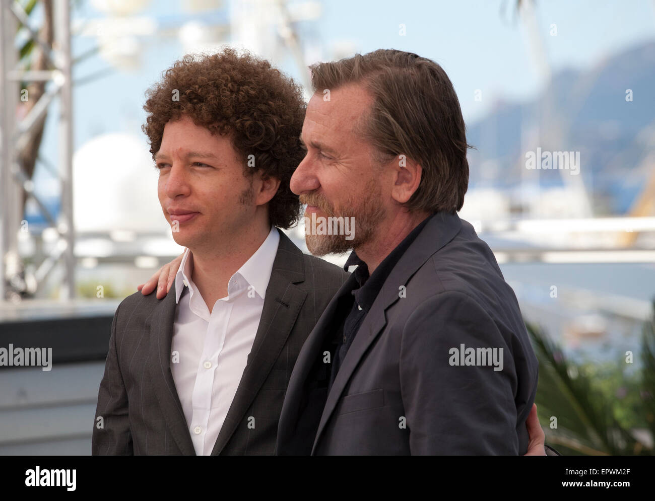 Cannes, France. 22nd May, 2015. Director Michel Franco and actor Tim ...