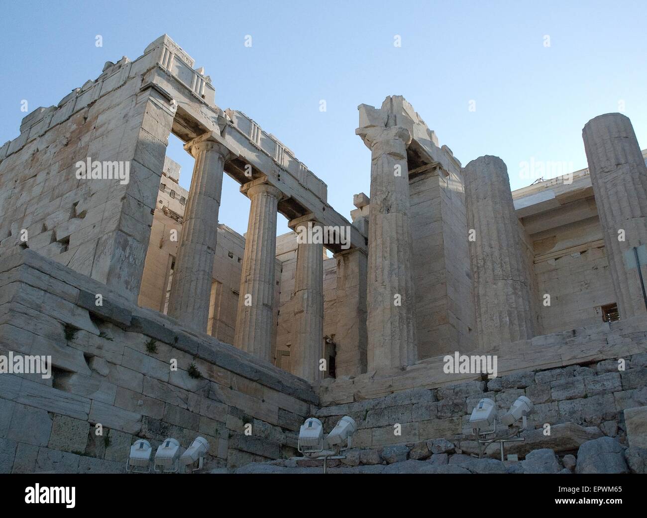 the entrance to the Acropolis. Greece Stock Photo - Alamy