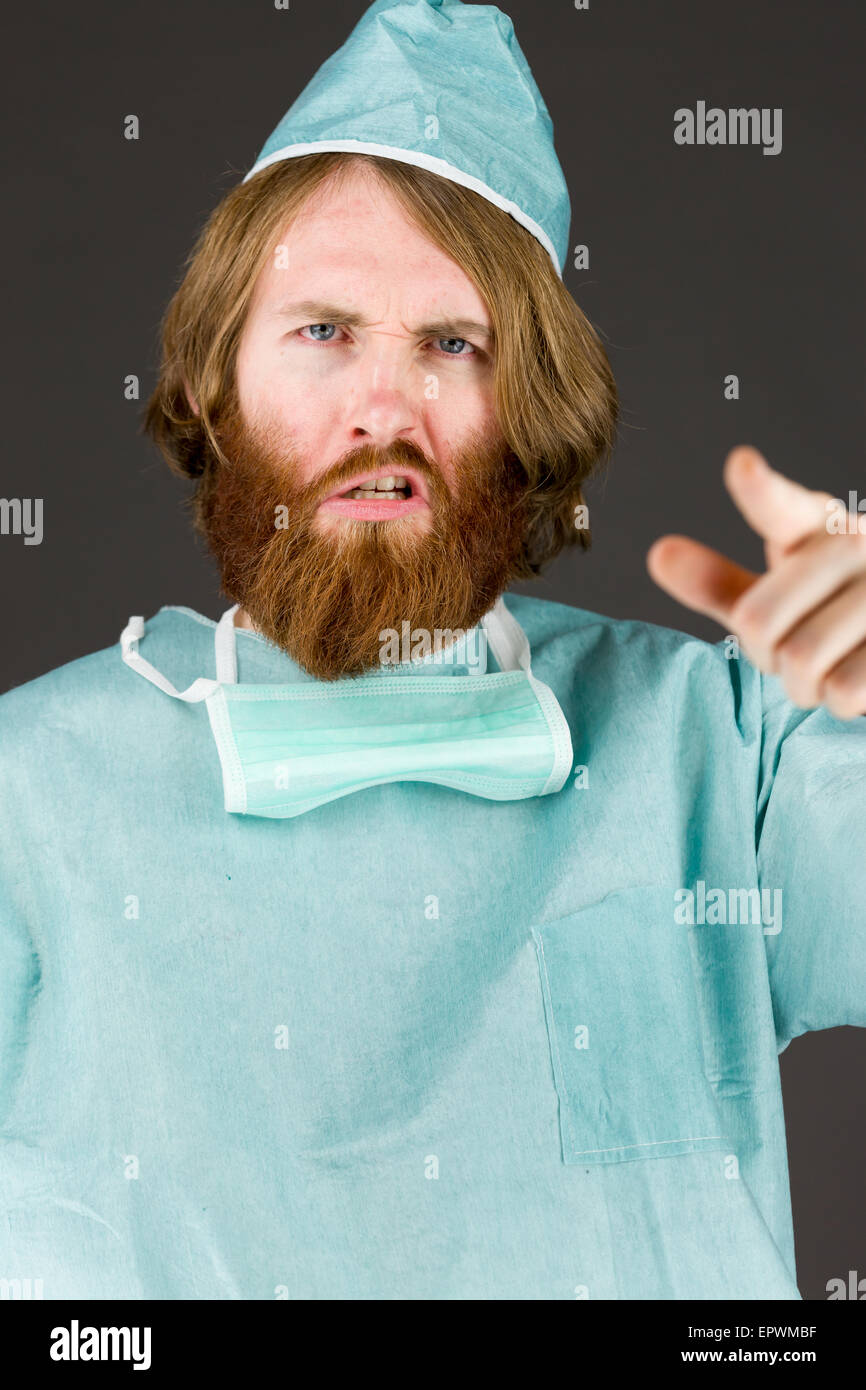 Model in studio isolated on plain grey background Stock Photo - Alamy