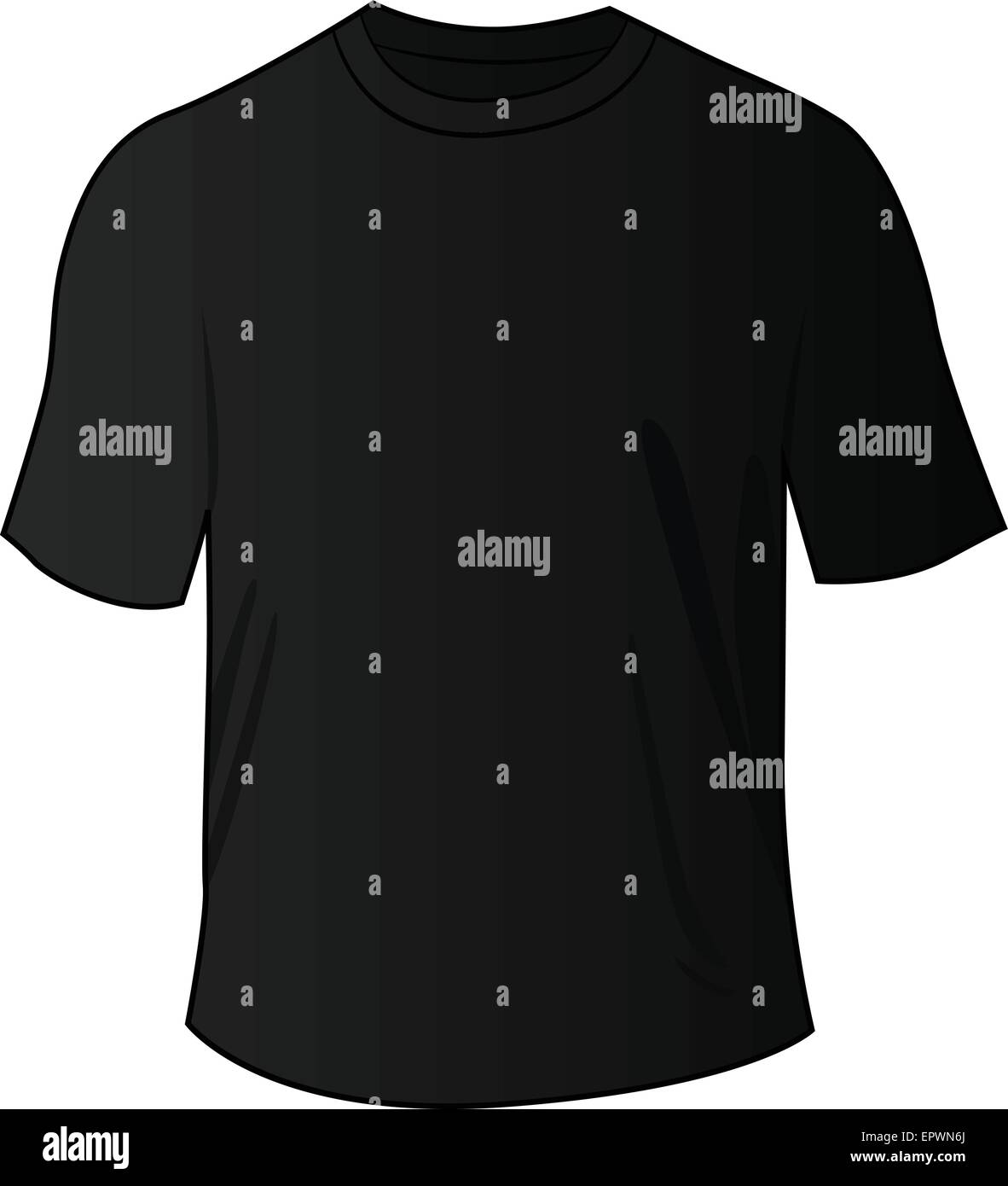 Black tee shirt vector vectors hi-res stock photography and images - Alamy