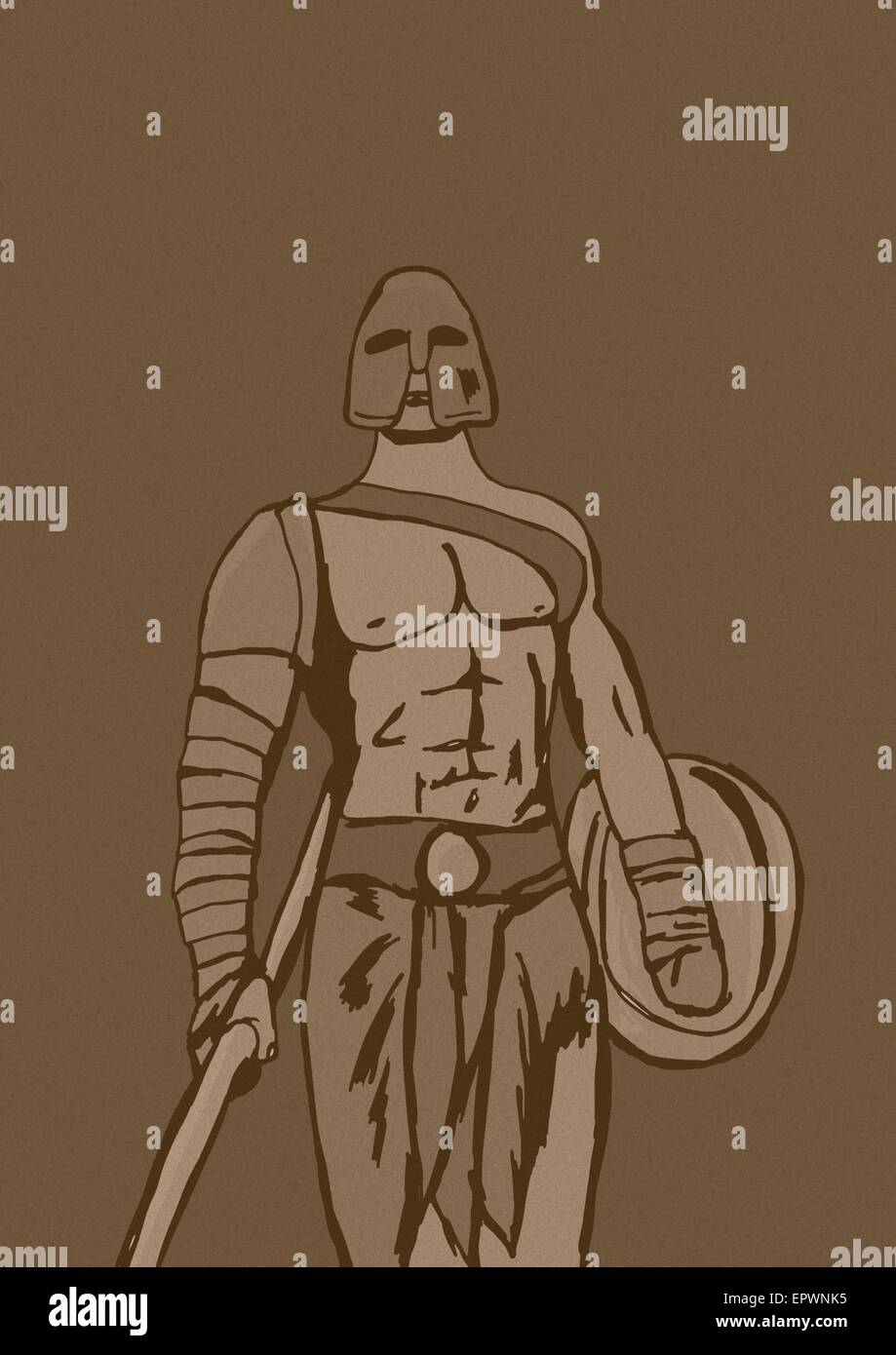 Gladiator shield hi-res stock photography and images - Alamy