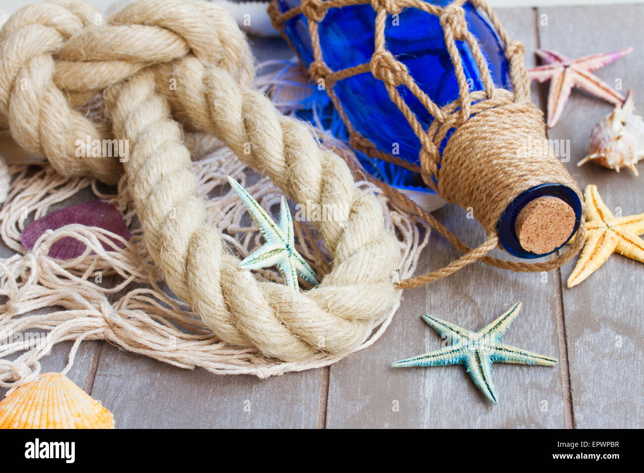 compass on fishing net Stock Photo - Alamy