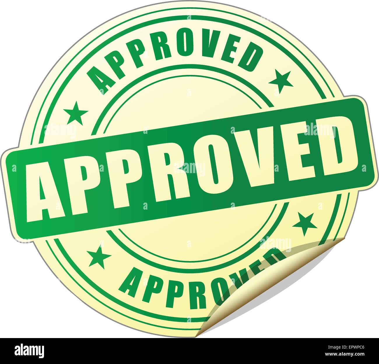 Approved vector vectors hi-res stock photography and images - Alamy