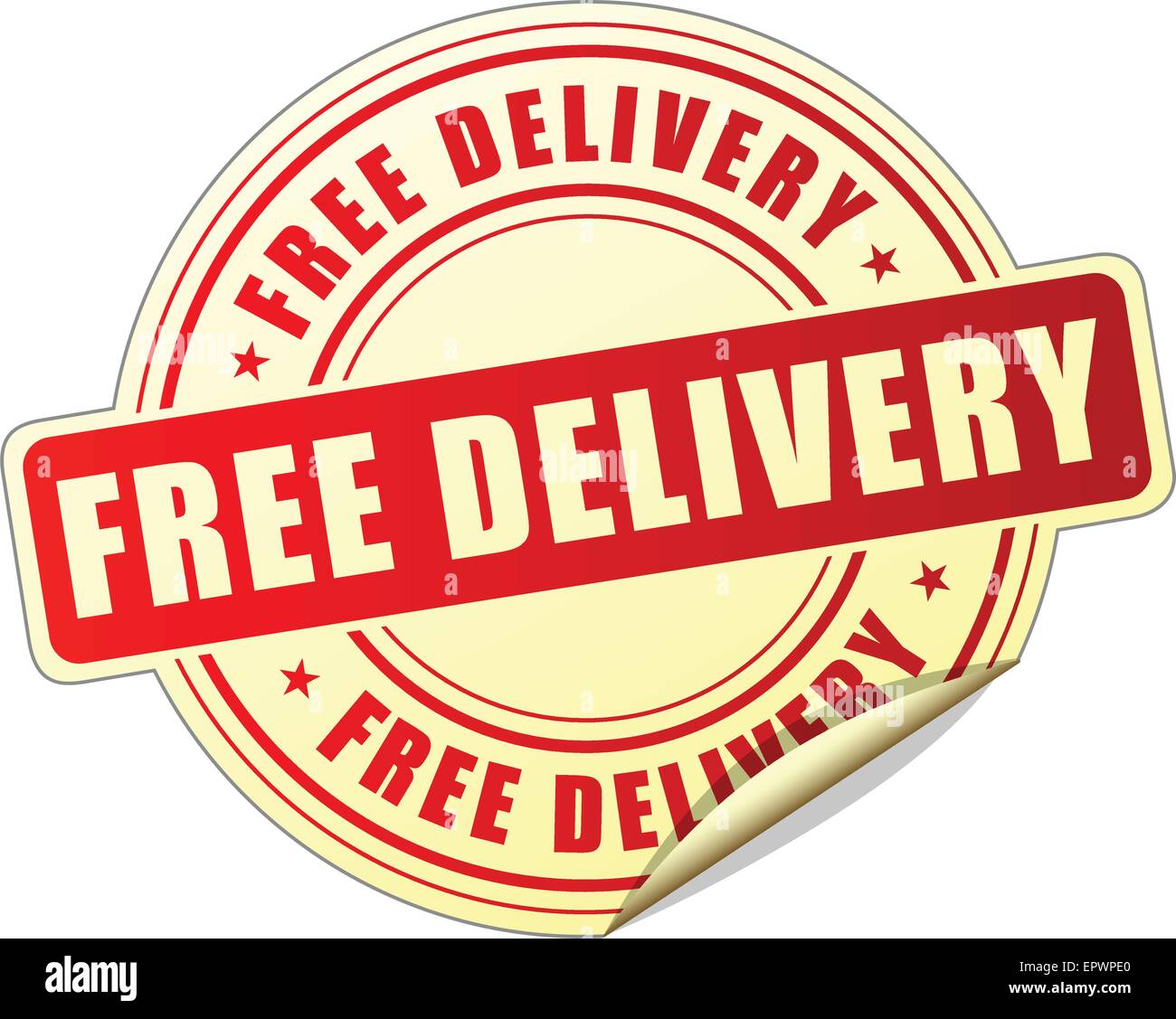 Delivery label Stock Vector Images - Alamy